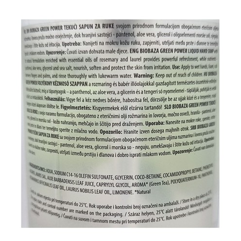 Biobaza Green Power tekući sapun za ruke 250 ml