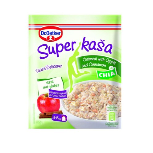 Super Oatmeal with Apple, Cinnamon and Chia Seeds Dr. Oetker 50 g