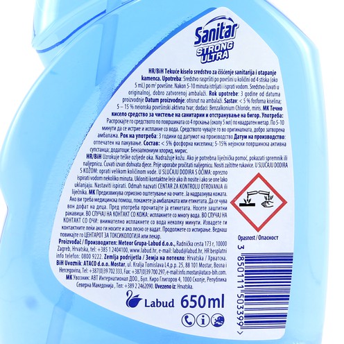 Sanitar Strong Ultra 650 ml