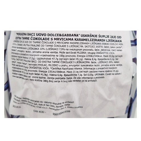 Baci Dolce&Gabbana chocolate Egg 380 g